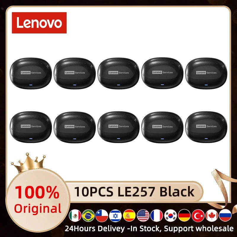 Lenovo LE257 Black, 10PCS
