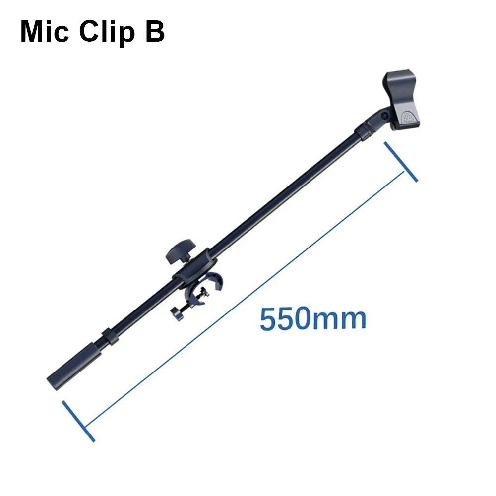Mic Clip B, черная подставка для микрофона 55 см