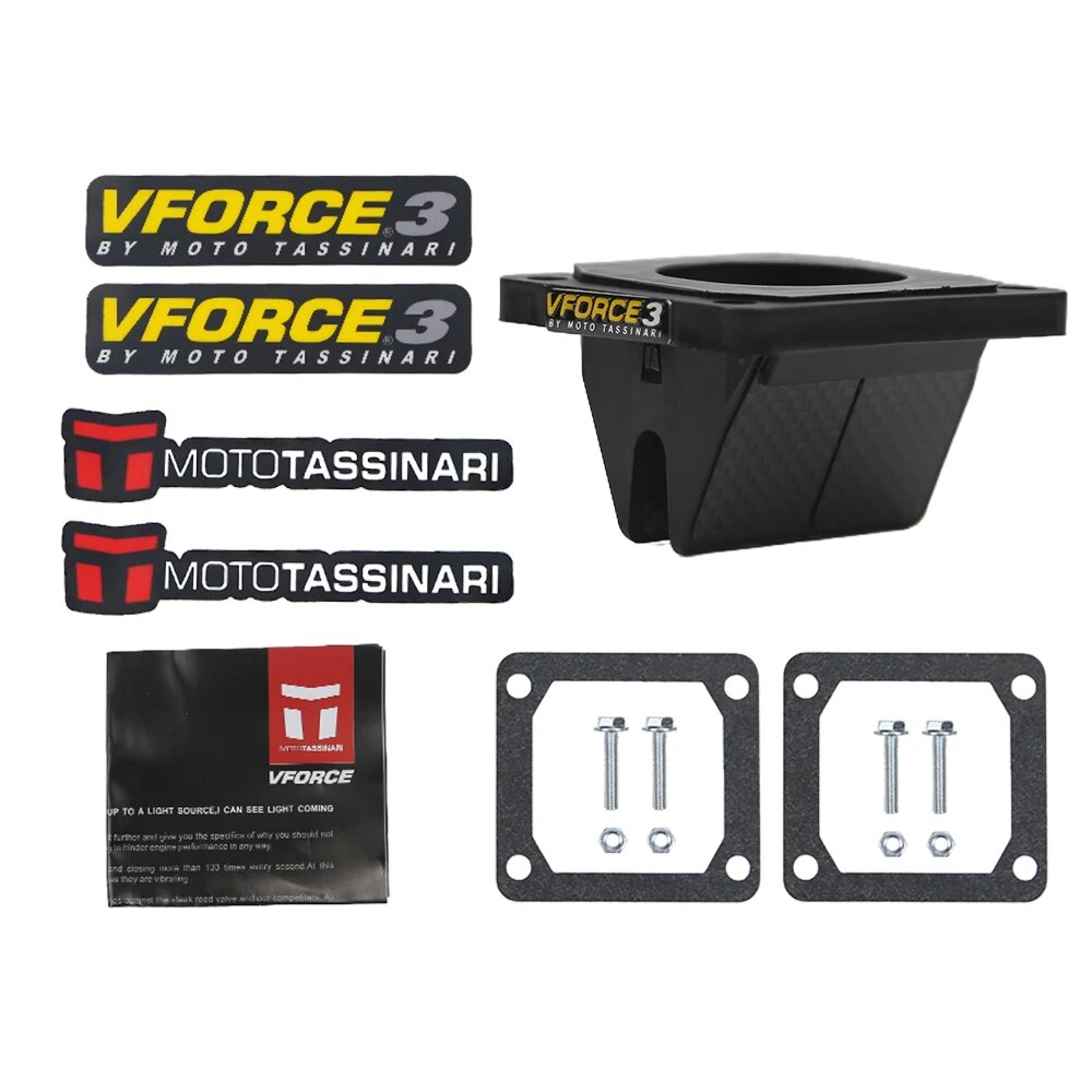 Клапан заслоночный V3144 Vforce 3 из углеродного волокна для мотоциклов Yamaha YZ125, YZ 125, RXZ, RXZ-D, Y15ZR, Y125Z, RX115