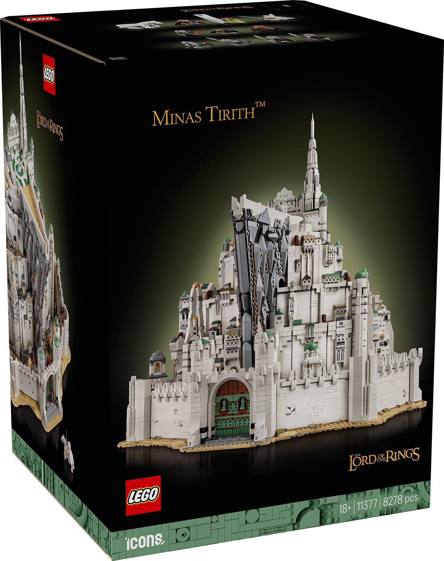 Конструктор LEGO Icons Властелин Колец: Минас Тирит 11377, 8278 дет, от 18+