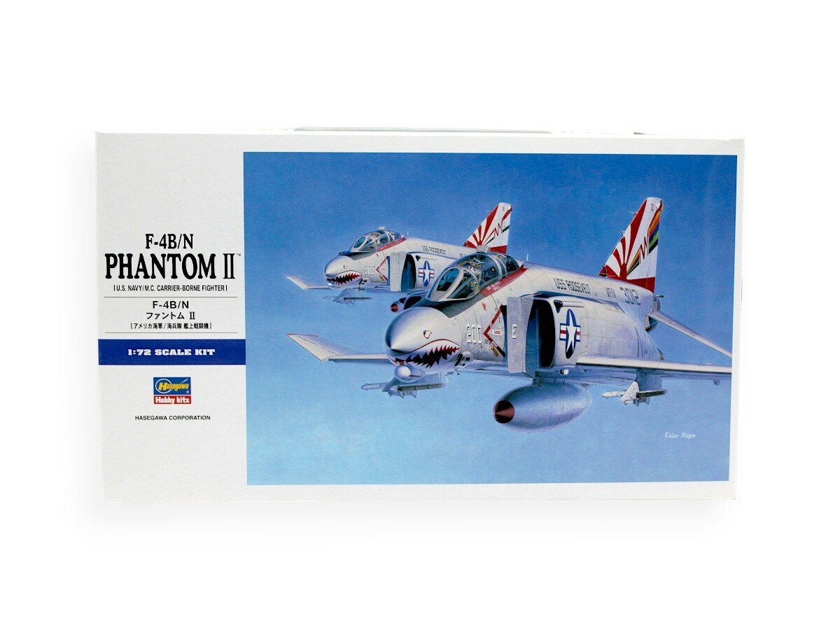 01566 Hasegawa Американский палубный истребитель F-4B/N Phantom (1:72)
