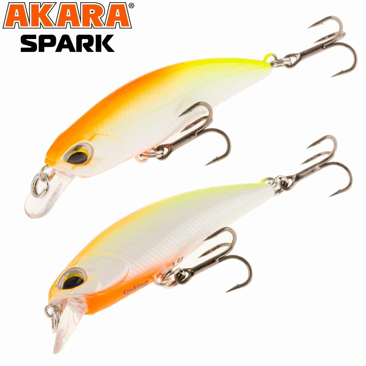 Воблер Akara Spark 50S 3,5 гр. (1/8 oz 2,0 in) A166