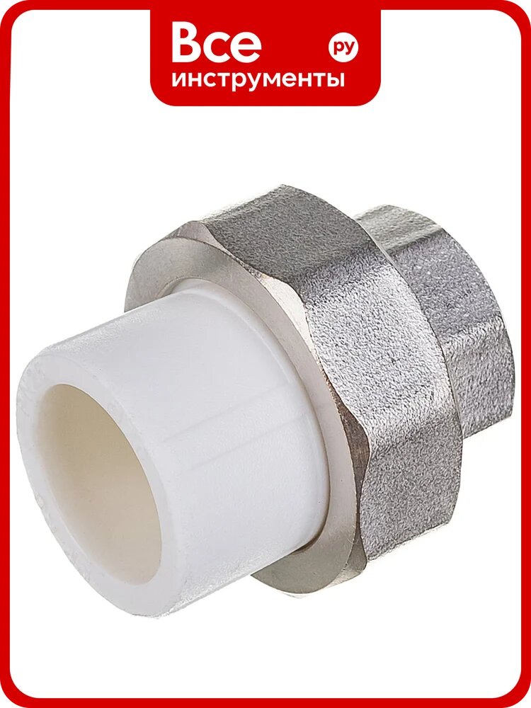 Комбинированная муфта VALFEX PP-R белая, разъем 20х1/2 дюйма ВР 10155015 127-0208
