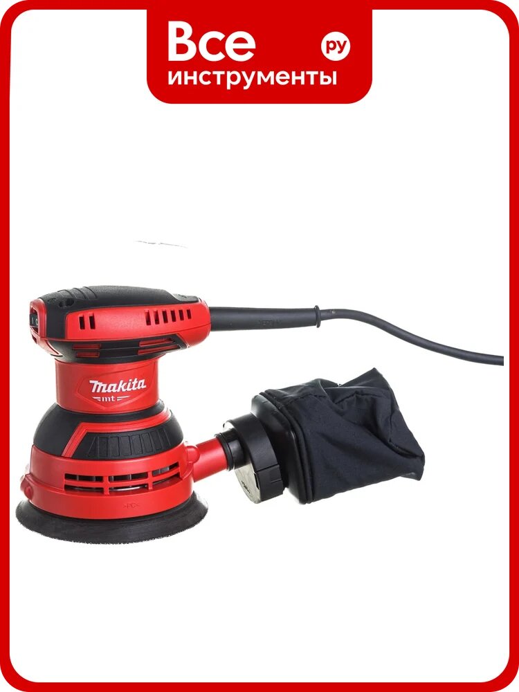 Эксцентриковая шлифмашина Makita M9204, 125 мм, 240 Вт, 12000 об/мин, пылесос, полупрофессиональная, компактная и легкая