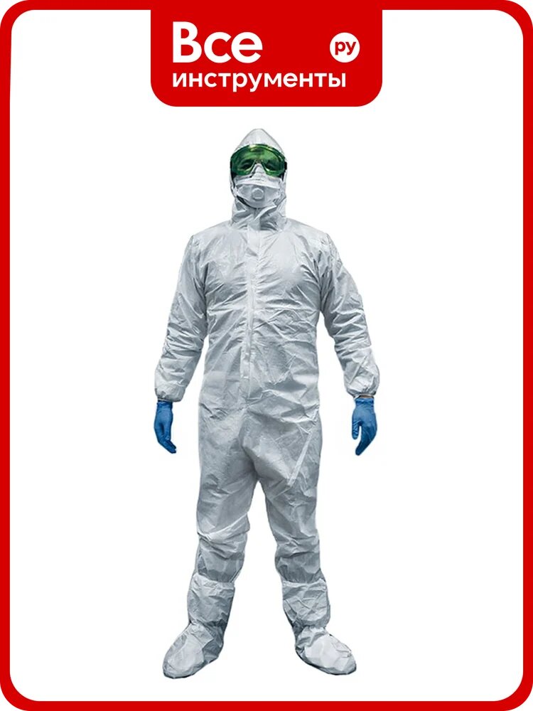 Защитный комбинезон берта ECOTEX, дышащий, 65 г/м², размер XL ЕКО-TLM01 BASIC-XL