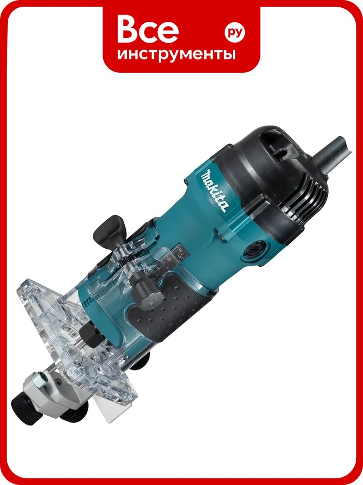 Кромочный фрезер Makita 530 Вт, 32000 об\мин, цанга 6 мм, плавный пуск, антирестарт,1.5 кг, кор. 3711, Функция