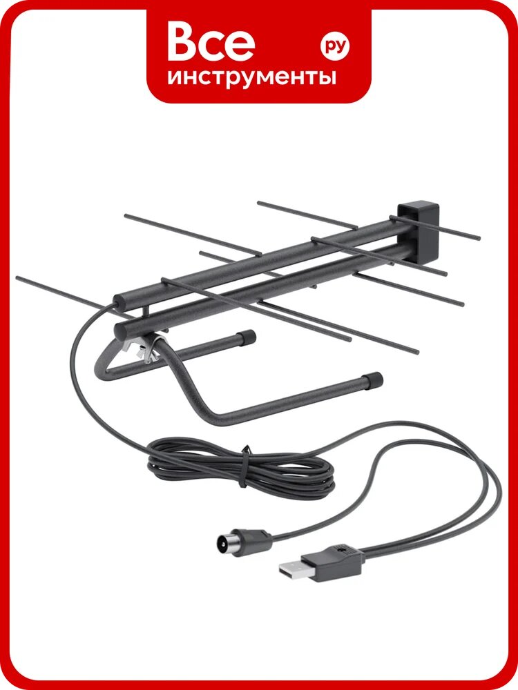 Антенна CADENA телевизионная комнатная ДМВ BAS-5133-USB CADENA 5133 USB