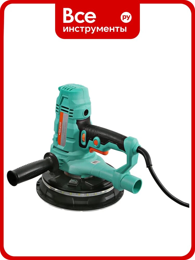 Машина для шлифования стен Sturm DWS6010 щеточный двигатель, сухое шлифование, подсветка рабочей зоны