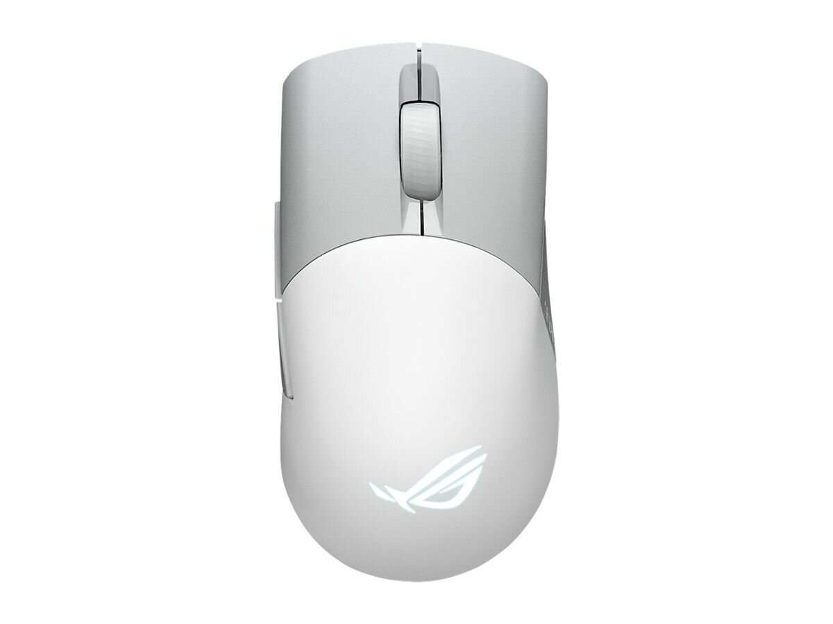 Мышь беспроводная ASUS ROG Keris Wireless AimPoint, 36000dpi, Bluetooth/ Wireless USB, RGB, 370mAh, Белый 90MP02V0-BMUA10
