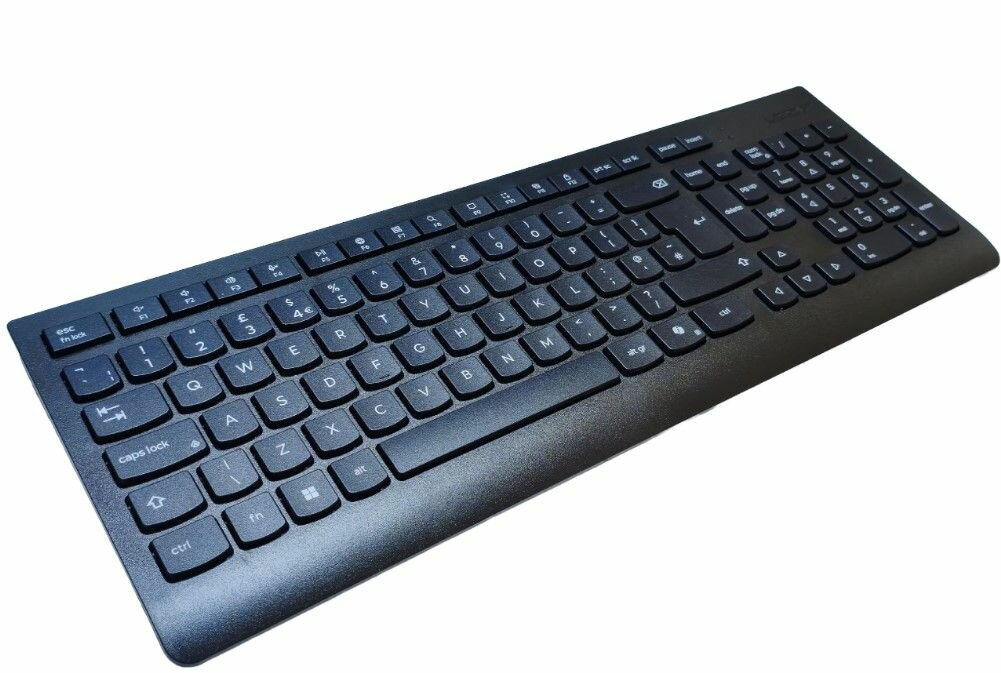 Клавиатура Lenovo SD51P83290 5D50U84747 Chicony KU-1601 английская раскладка проводная AI Keyboard (бывшая Calliope 300 Slim ) GX30M39684, русские буквы наклейки в комплекте