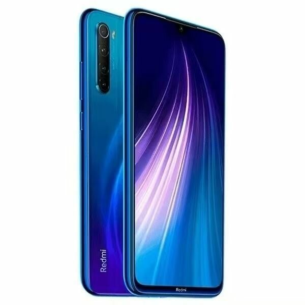 Redmi Смартфон Redmi Note 8 глобальная прошивка смартфон с корпусом телефона оригинальный смартфон 4000mAh батарея Global 4/64 ГБ, Nano-SIM, синий
