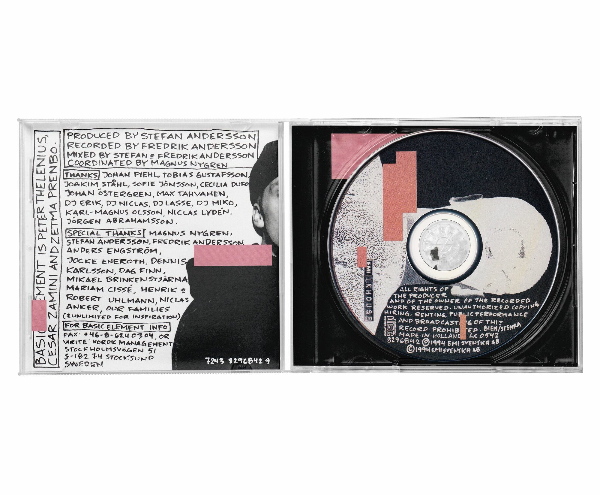 Basic Element - Basic Injection, 1994, 4-page, CD-Аудио — фото 1