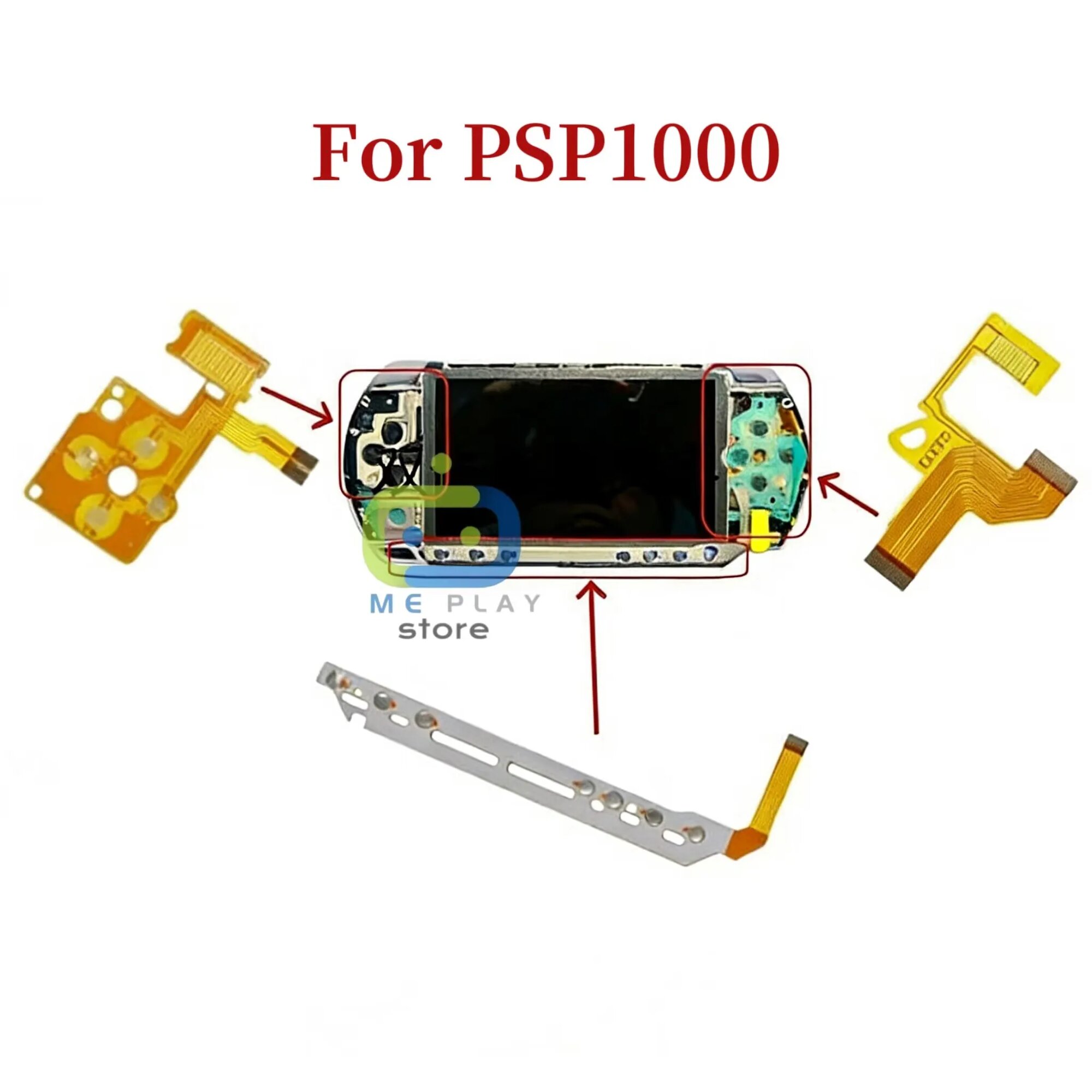 Запчасти для PSP1000/PSP2000/PSP3000: кнопки громкости и плата клавиатуры DOBE FOMIS ELECTRONICS