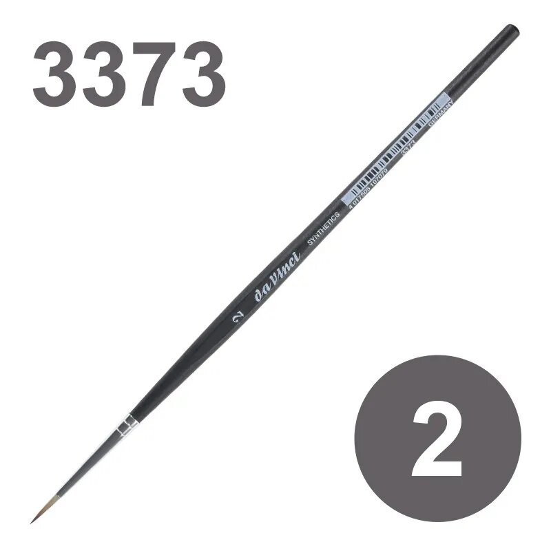 Кисть Da Vinci 3373 для ногтей, черная 3373-2