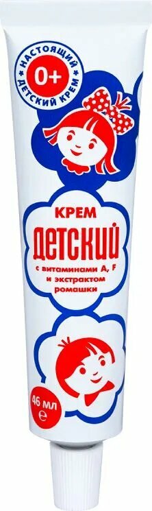 Аванта Детский крем с витаминами А, F и экстрактом ромашки 0+ туба 46мл / уход за детской кожей