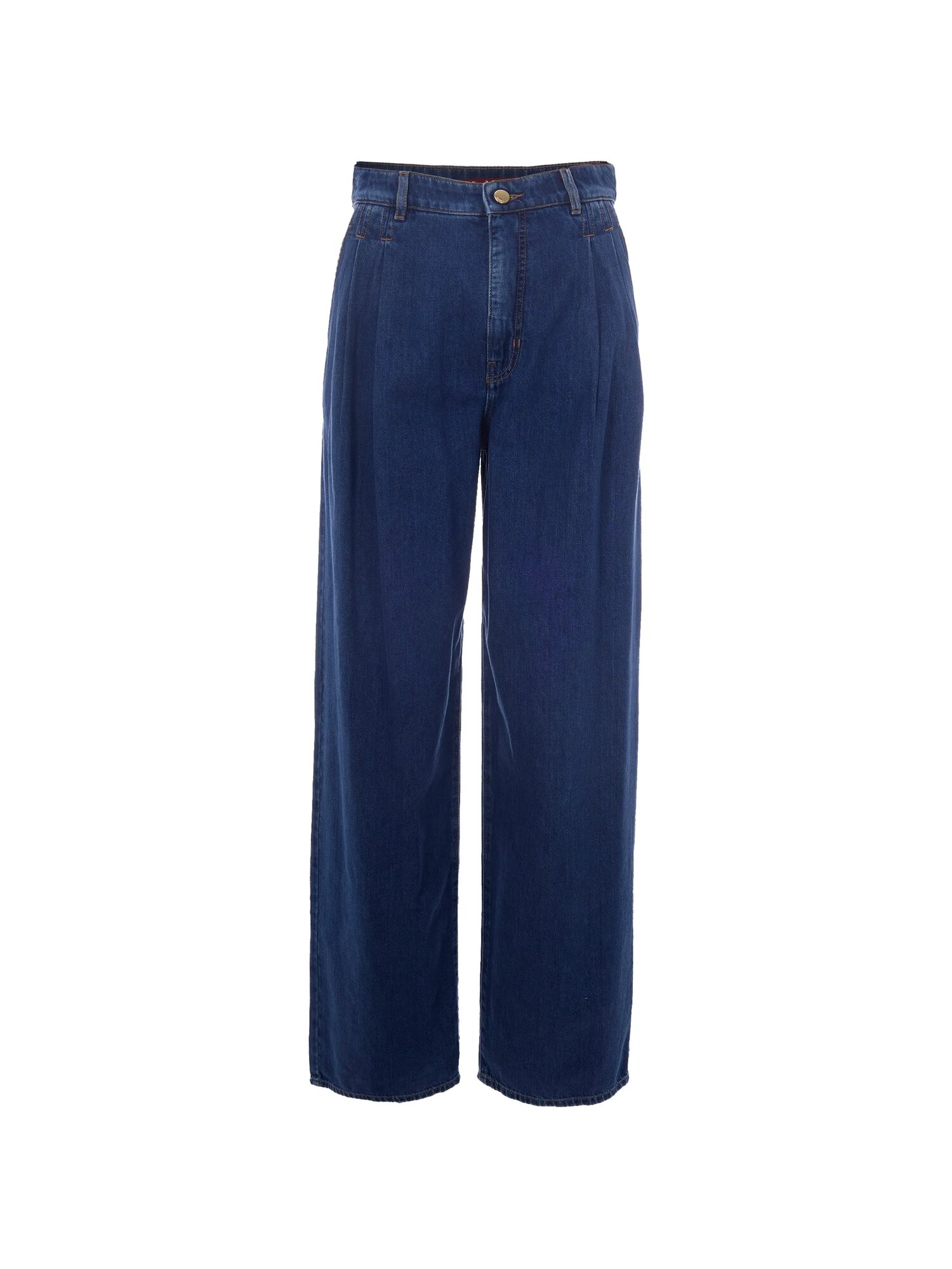 Джинсы Pleated wide-leg jeans 
