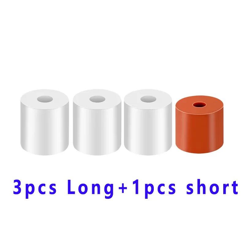 Силиконовые модули для 3D-принтера, 3шт Long + 1шт short