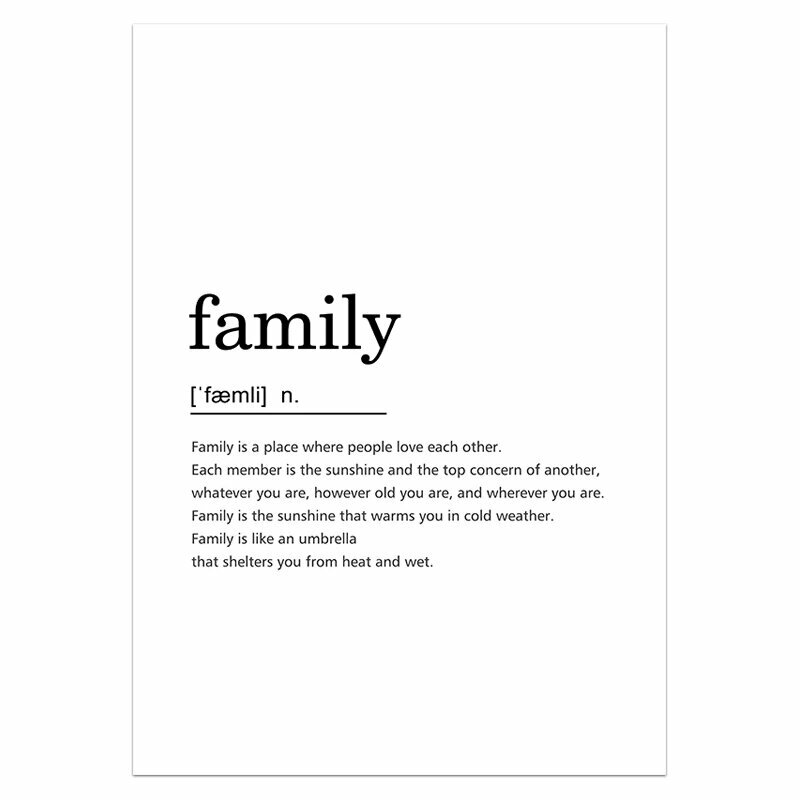 Настенный постер "Family" 40x50см, без рамы, цвет 01