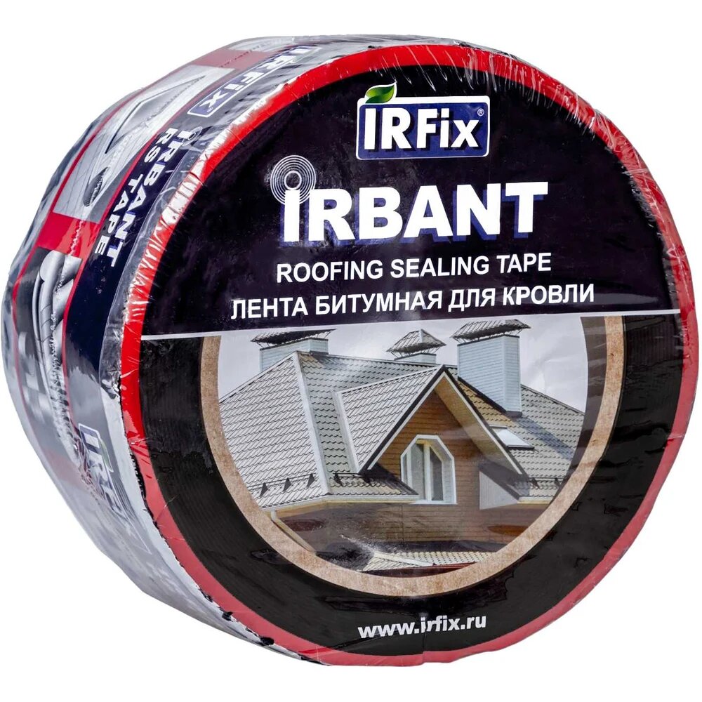 IRFIX Бутил-каучуковая лента для кровли алюминиевая 100мм х 10м IRBANT RST 31001
