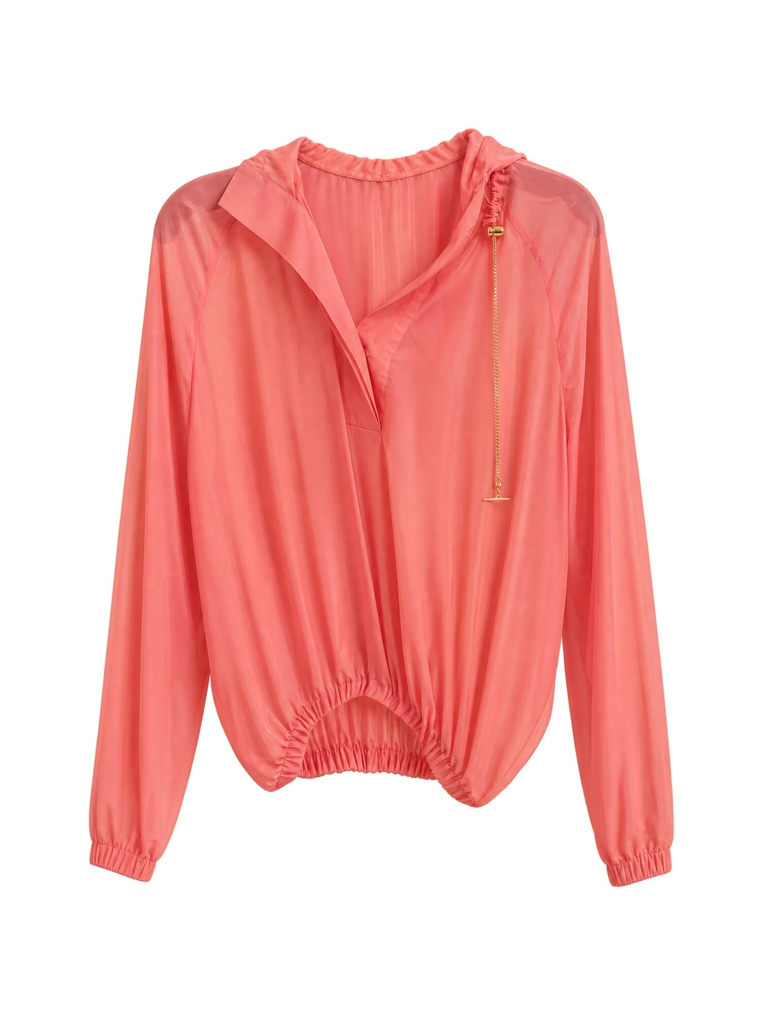 Блуза Chain-detail hooded blouse