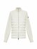 Куртка Moncler Quilted padded cardigan, размер 42, бежевый/белый