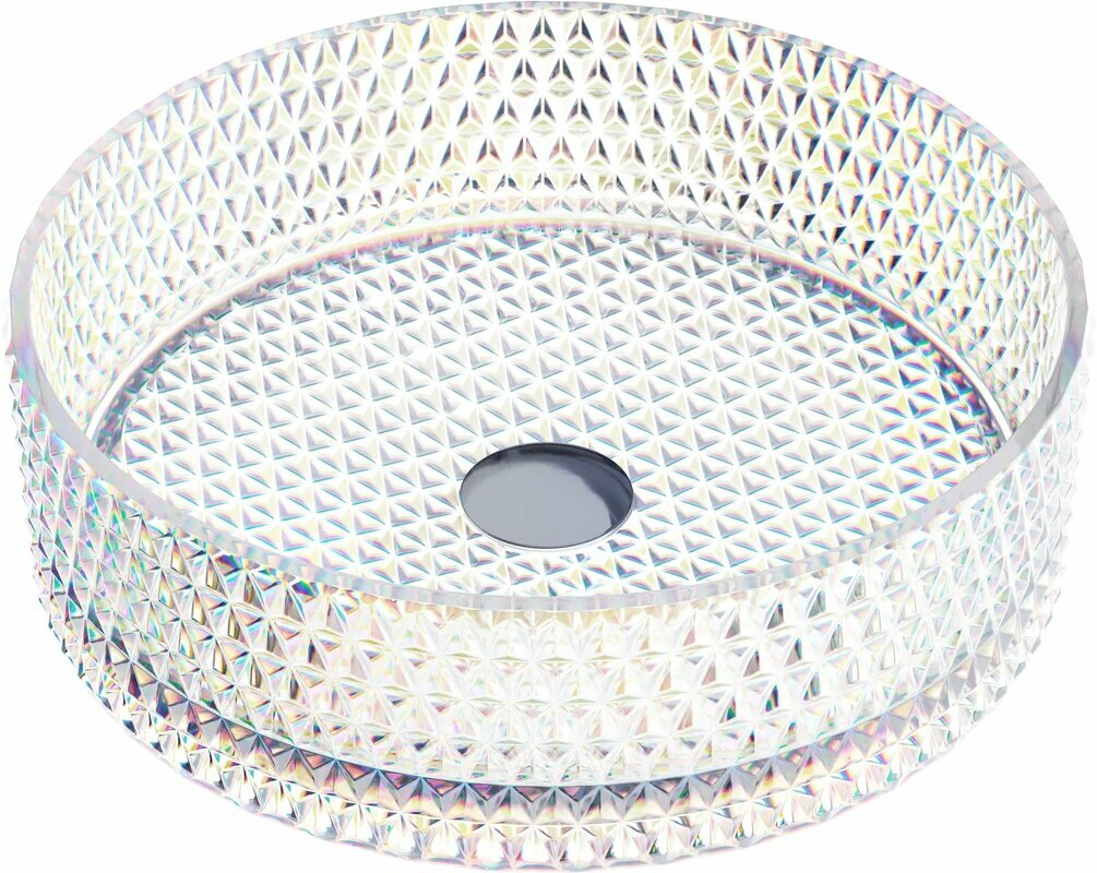 Раковина Ceramicanova Cristal CN6059 накладная, Ø36 см, неон
