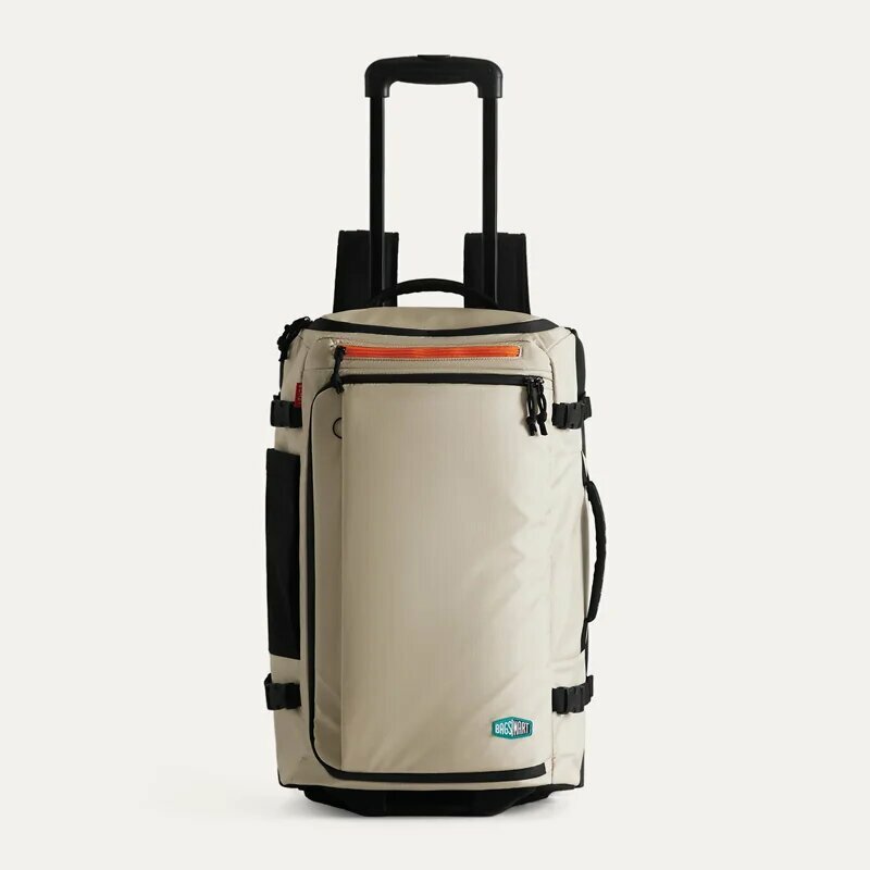 Рюкзак-чемодан BAGSMART 43 л на колесиках с гладкими полиуретановыми колесами, большой вместимости, для ручной клади, дорожный чемодан-тележка