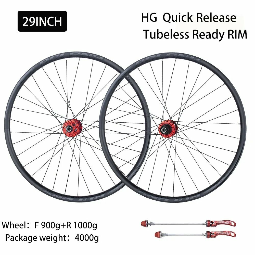 Колесная пара для горного велосипеда BOLANY 26/27,5/29 дюймов, бескамерный быстроразъемный диск, подшипник дискового тормоза с 32 отверстиями