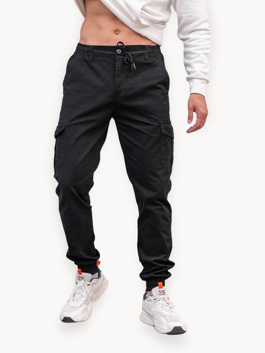 Брюки джоггеры спортивные с карманами