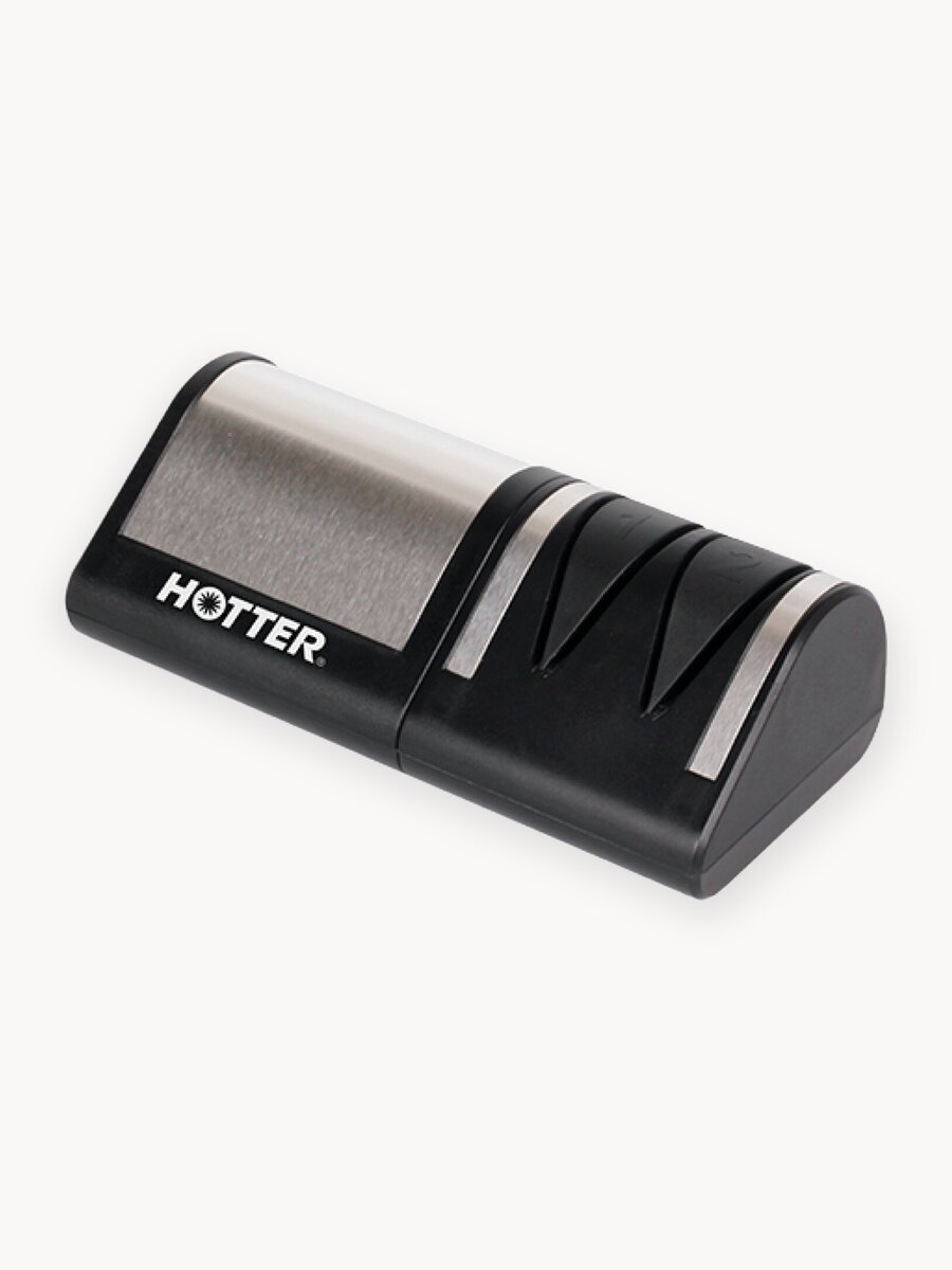 Точилка для ножей электрическая HOTTER HX-1099 с двумя слотами разной зернистости, алмазный абразив