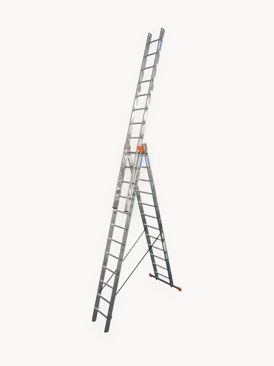 Лестница-стремянка трехсекционная KRAUSE MONTO TRIBILO 3х12 с доп. функцией (120977)