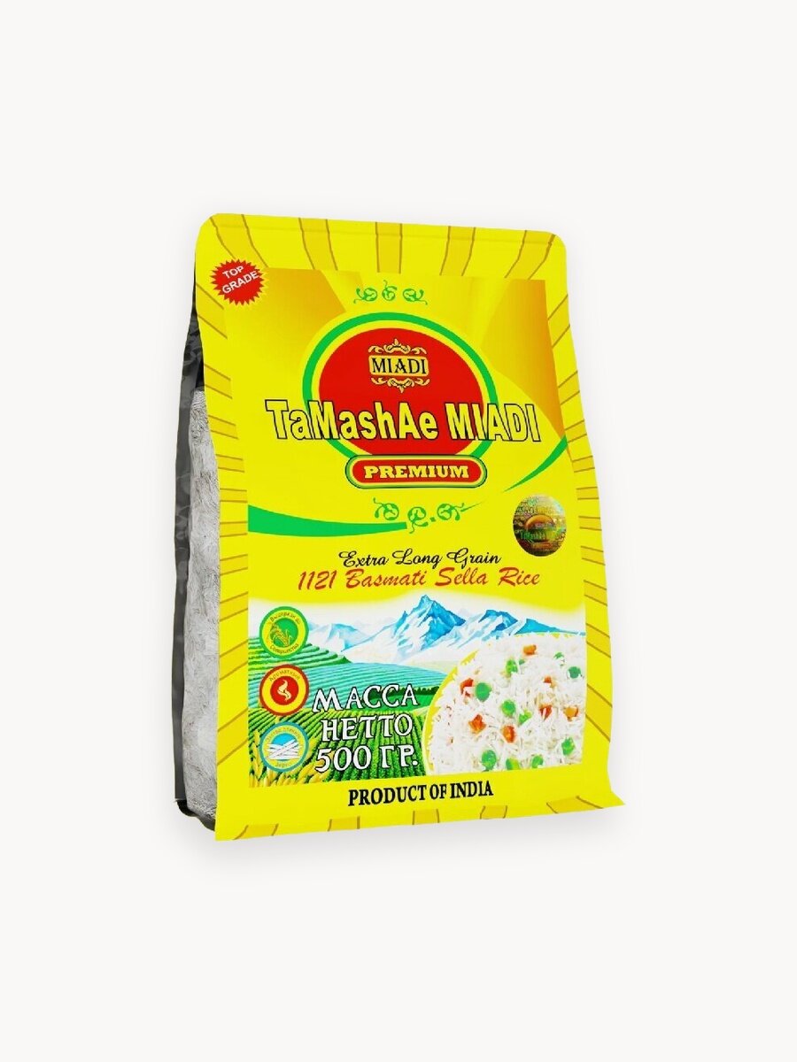 Рис TaMashAe MIADI PREMIUM Басмати пропаренный 500г