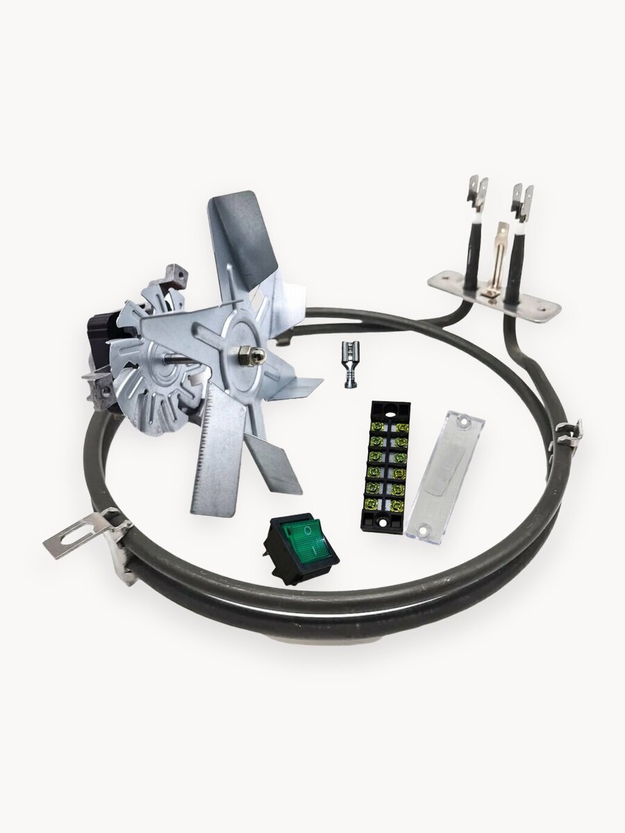 Комплект конвекции для электрогриля с ТЭН и вентилятором 26 Вт / L штока 38 мм