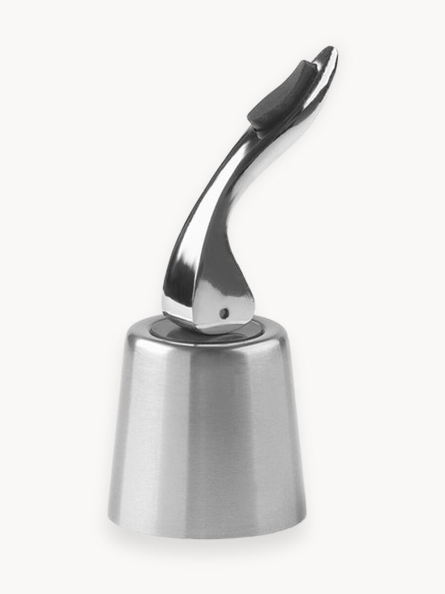 Пробка для бутылки Magistro Magnetto, 10.6 см, универсальная, серебристая