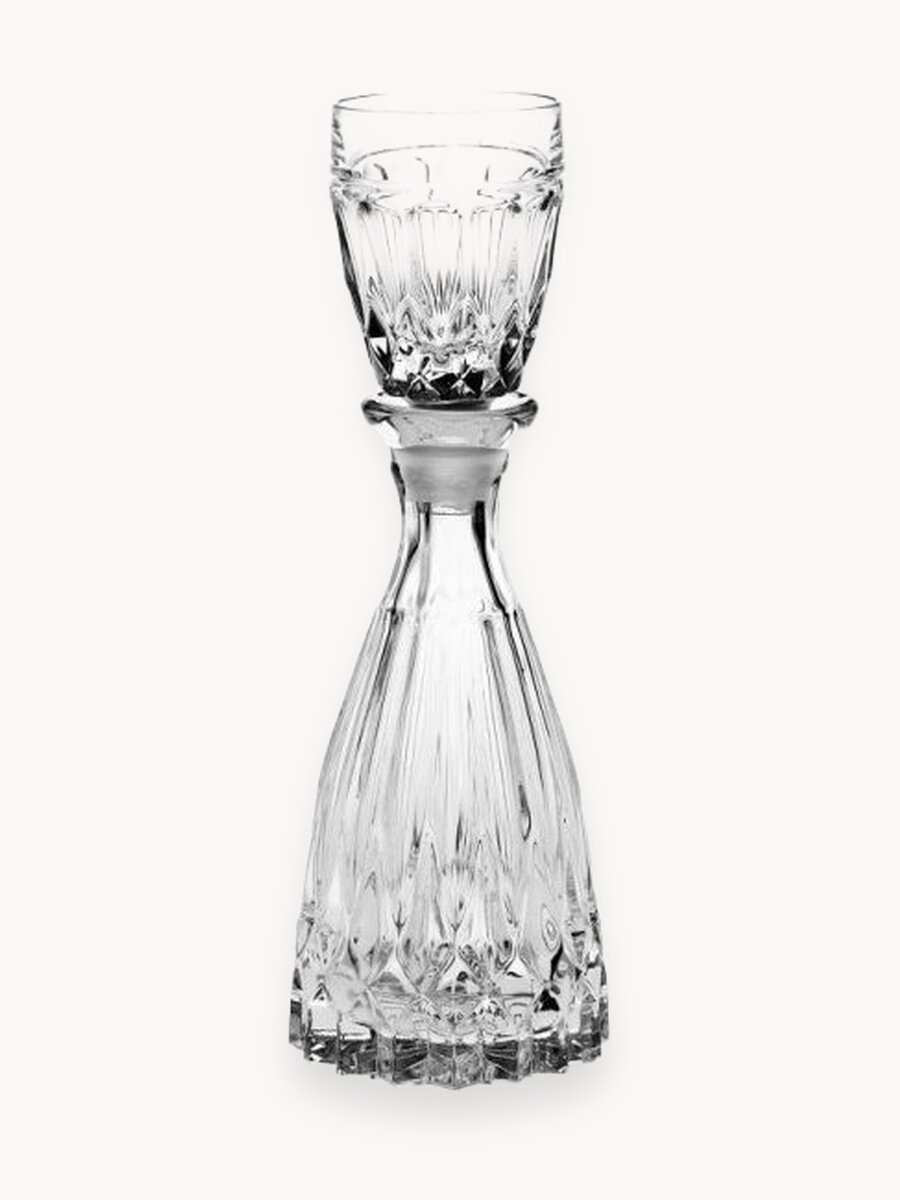 Графин с рюмкой Crystal Bohemia One man bottle, 140 мл (БПХ557)