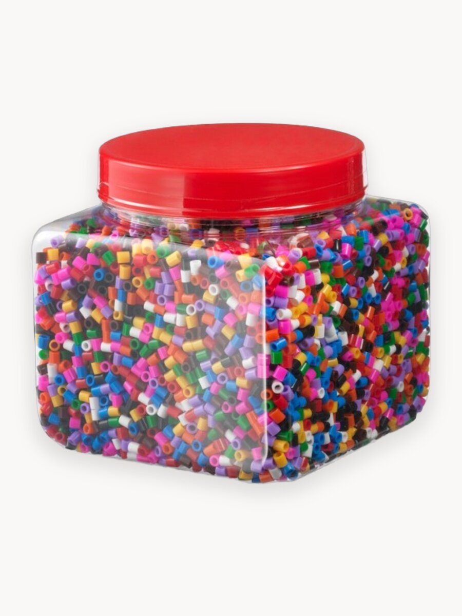 Термомозаика IKEA Pyssla "Бусины", развитие моторики, 3-5 лет, красный