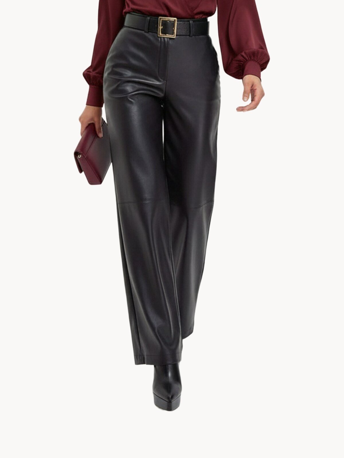 Брюки палаццо Весна, эко кожа 2026