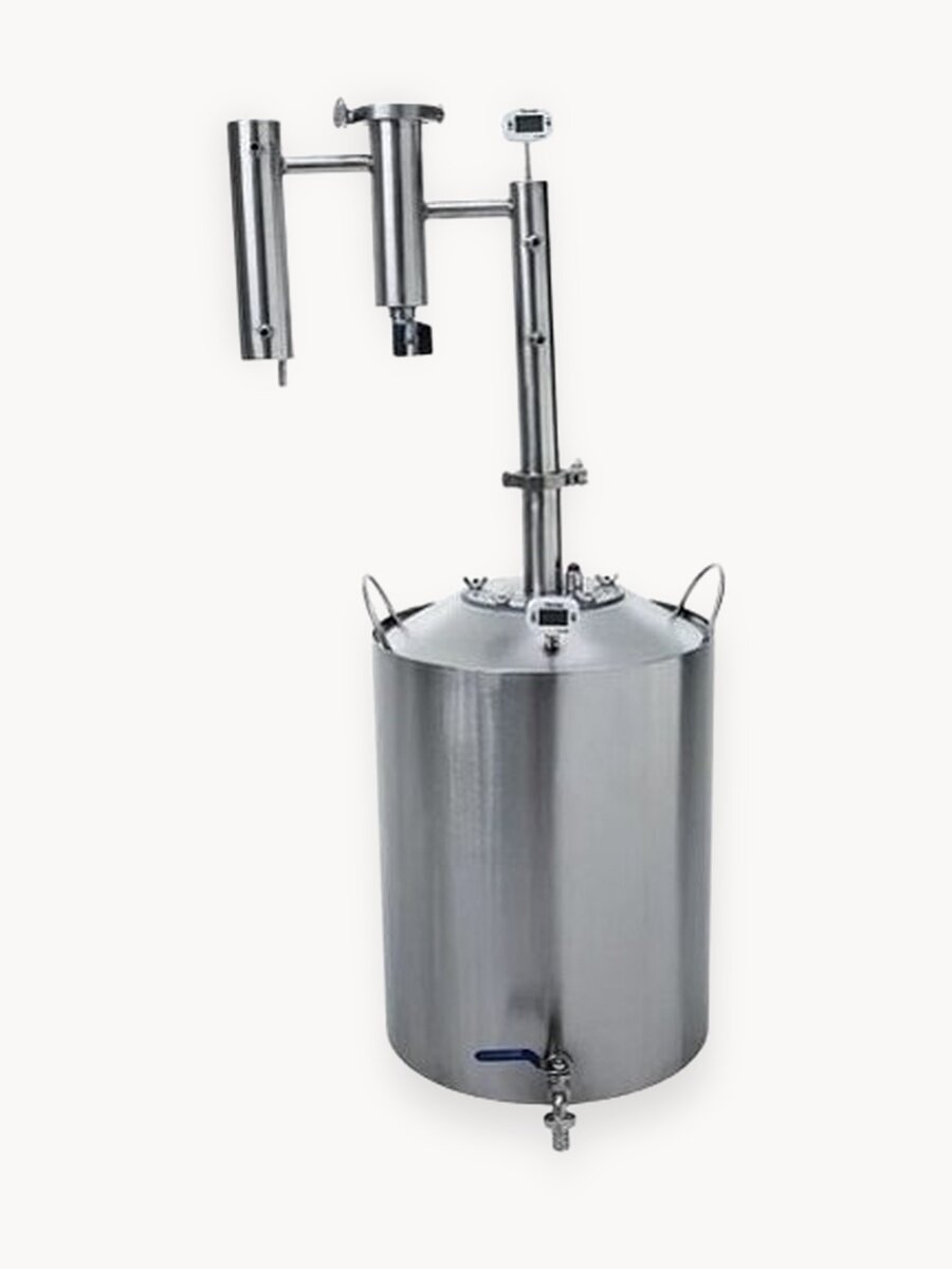 Самогонный аппарат с сухопарником CUBE Классик 32 л / дистиллятор с джин корзиной / ТПК КУБ.