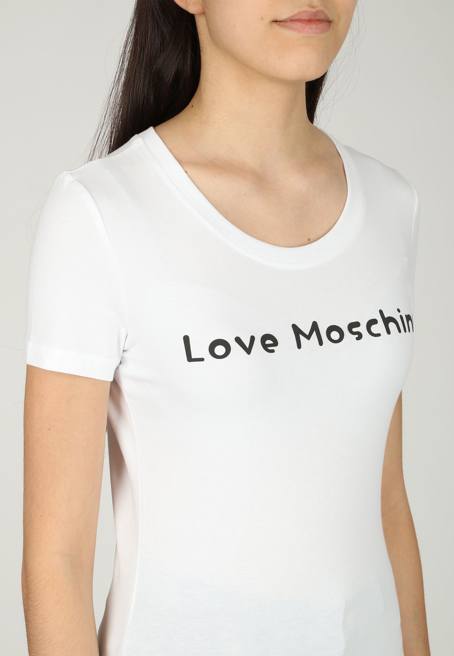 Футболка LOVE MOSCHINO, размер 42, белый — фото 1