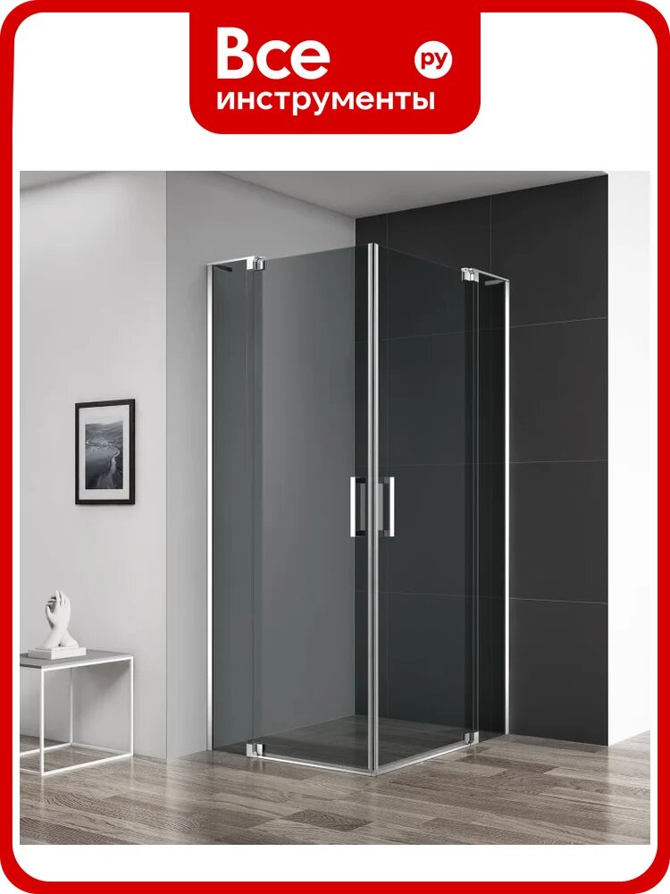 Душевой уголок Cezares SLIDER-A-2-90/100-GRIGIO-Cr