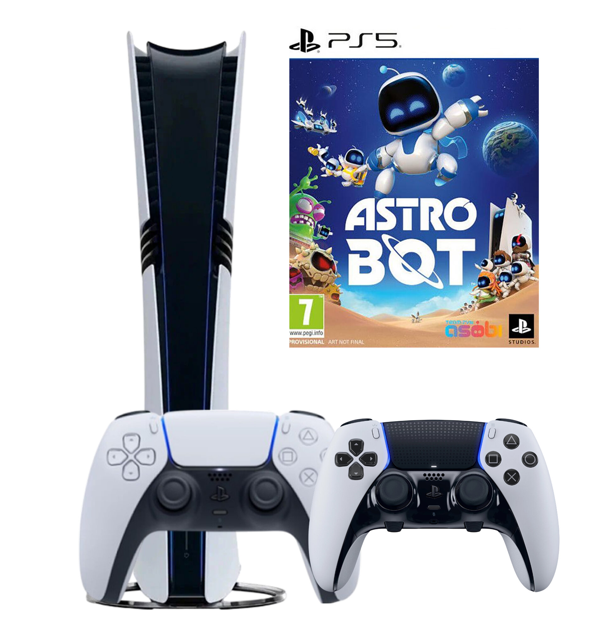 Игровая приставка PS5 Pro+ игра Astro Bot+Edge White