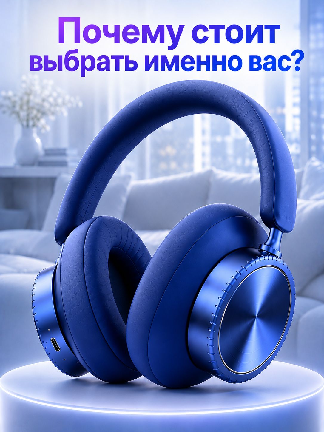 Наушники большие беспроводные PXC13 ANC Беспроводные наушники с активным шумоподавлением -25dB, Bluetooth 6.0, 35 часов работы, 230g, мягкие амбушюры, для метро и офиса