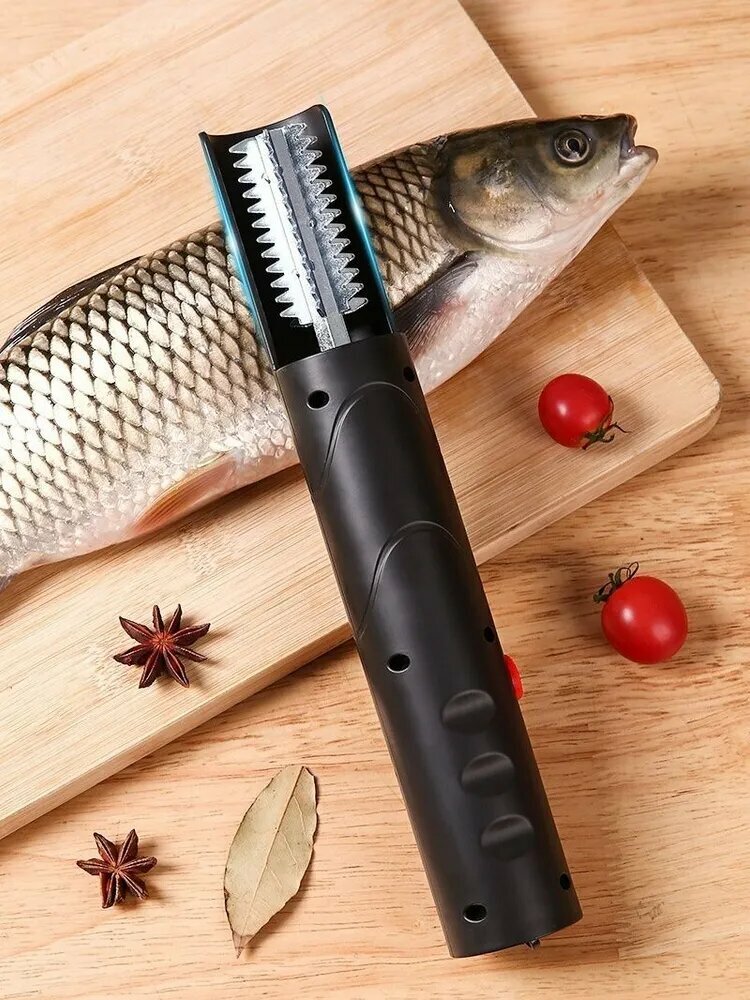 Рыбочистка, электрический инструмент, нержавеющая сталь, 3000мАч, черная