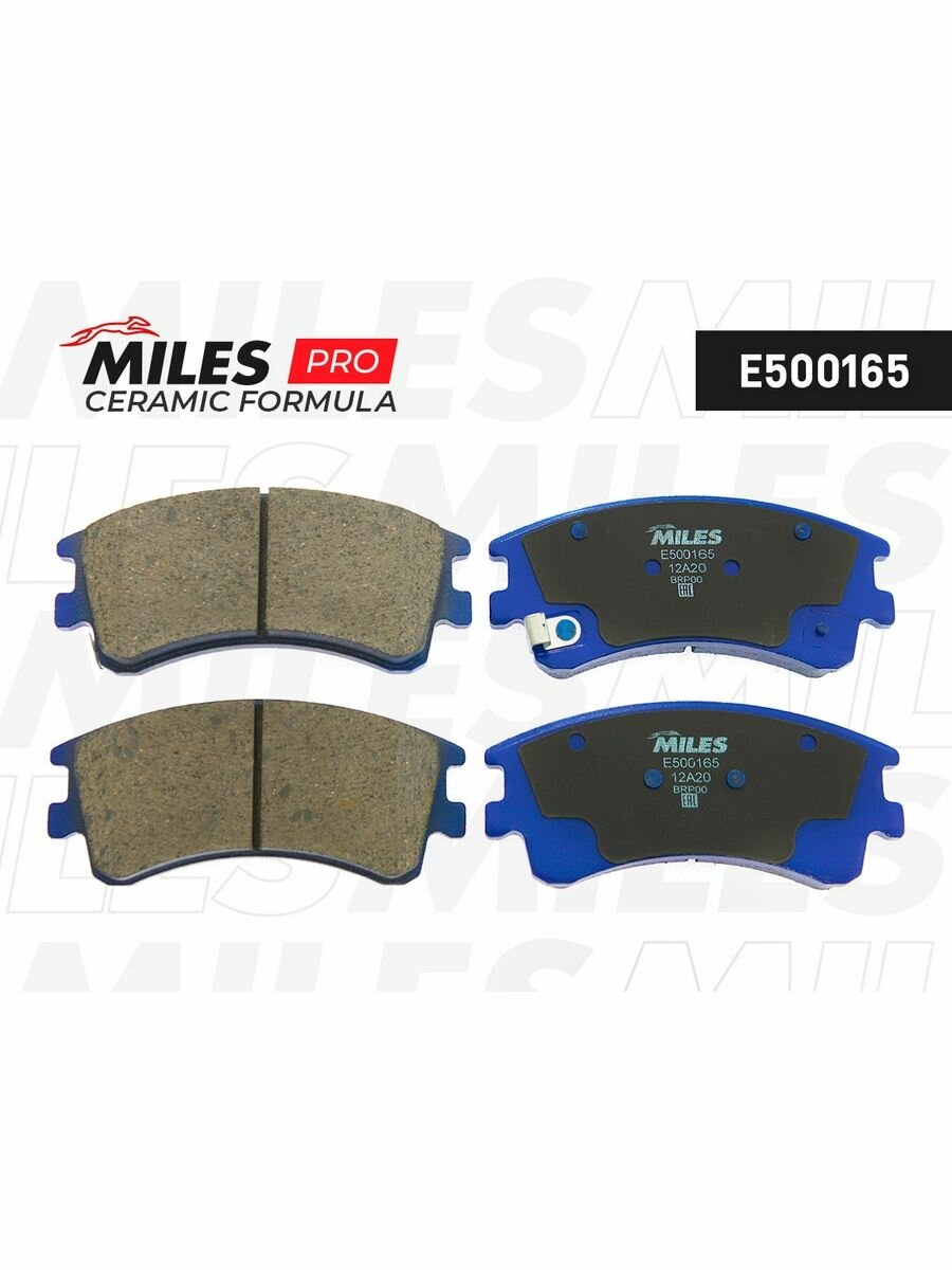 Колодки тормозные дисковые передние (со звуковым предупреждением) MILES E500165 для MAZDA 6