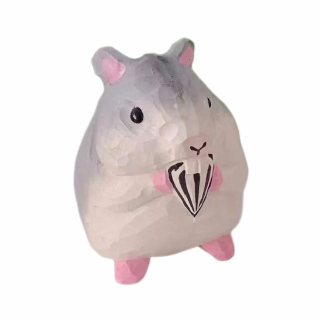 Милый Деревянный Хомяк Едок для Дома и Подарков, - 2