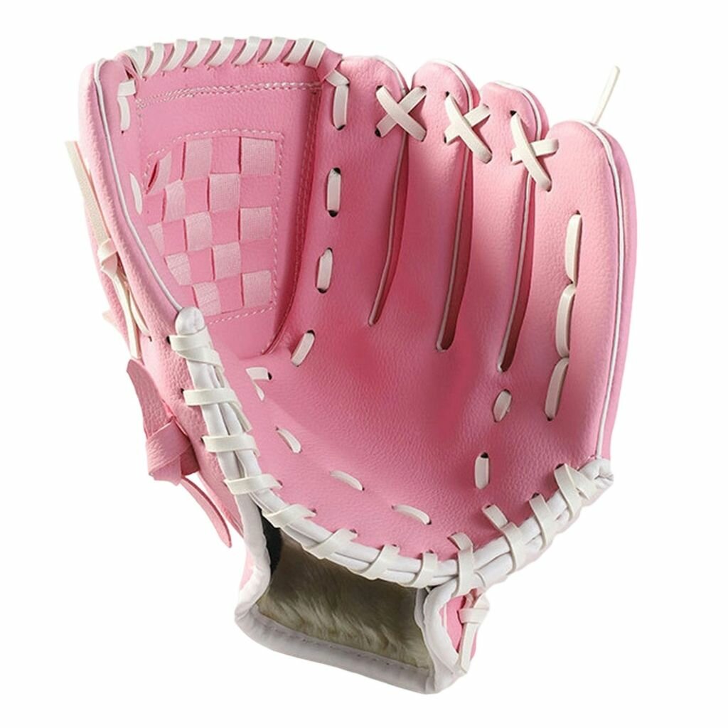 Бейсбольная перчатка для тренировок левой руки, Розовый - 9,5-дюймовый малыш