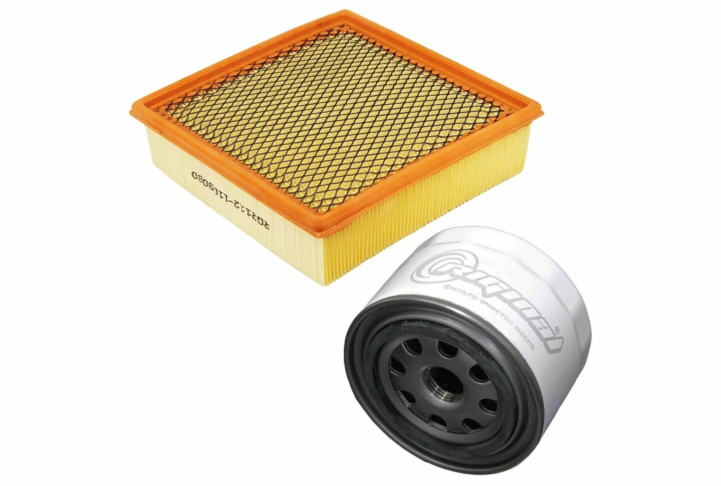 Комплект фильтров для ТО Riginal для а/м ВАЗ 2108-2112 инжектор, 2 шт.