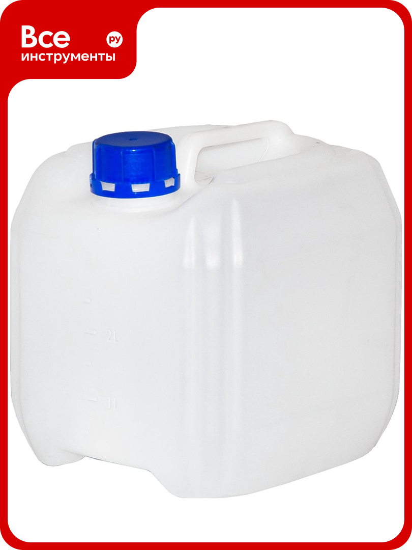 Канистра, Тара. ру, п/э натур. (3 л; 170x160x175 мм; со шкалой уровня; с пробкой) Тара. ру 07212