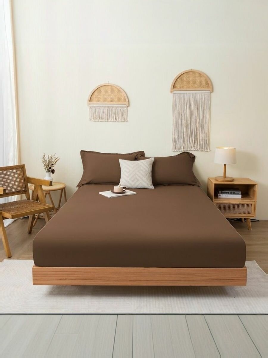 Простыня из удобного для кожи хлопчатобумажного односпального двуспального покрывала