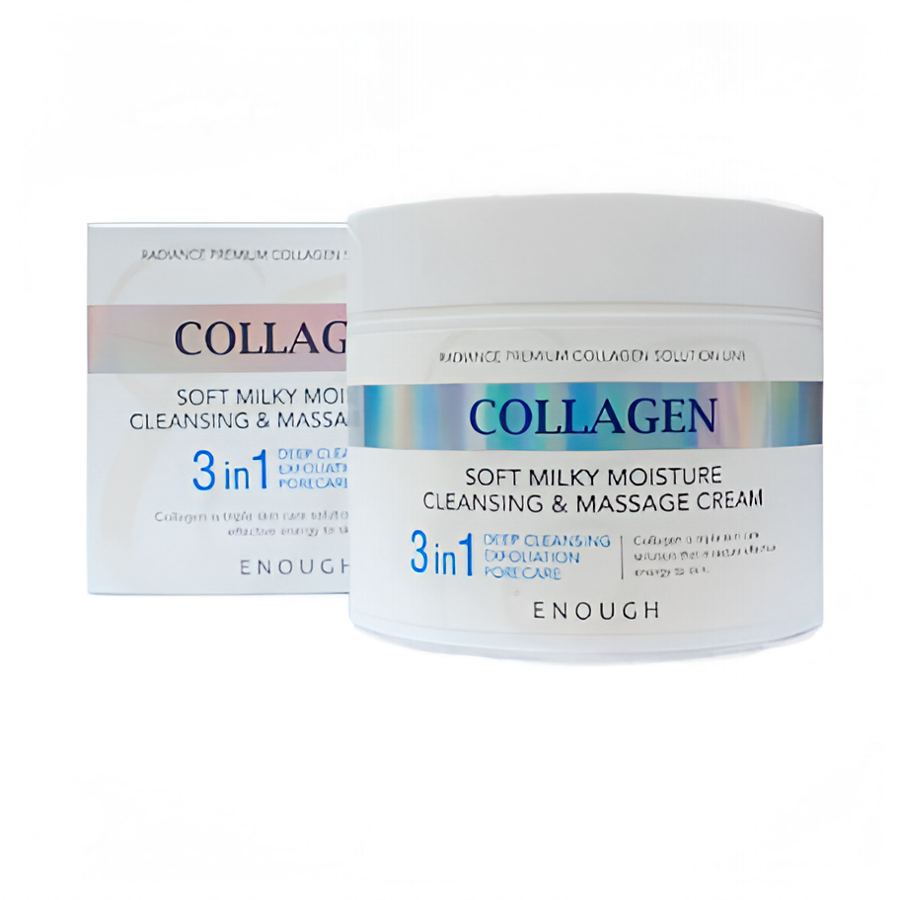 Увлажняющий массажный крем для лица и тела 3 в 1 Enough (Инаф) Collagen 3 in 1 Cleansing & Massage Cream, 300 мл